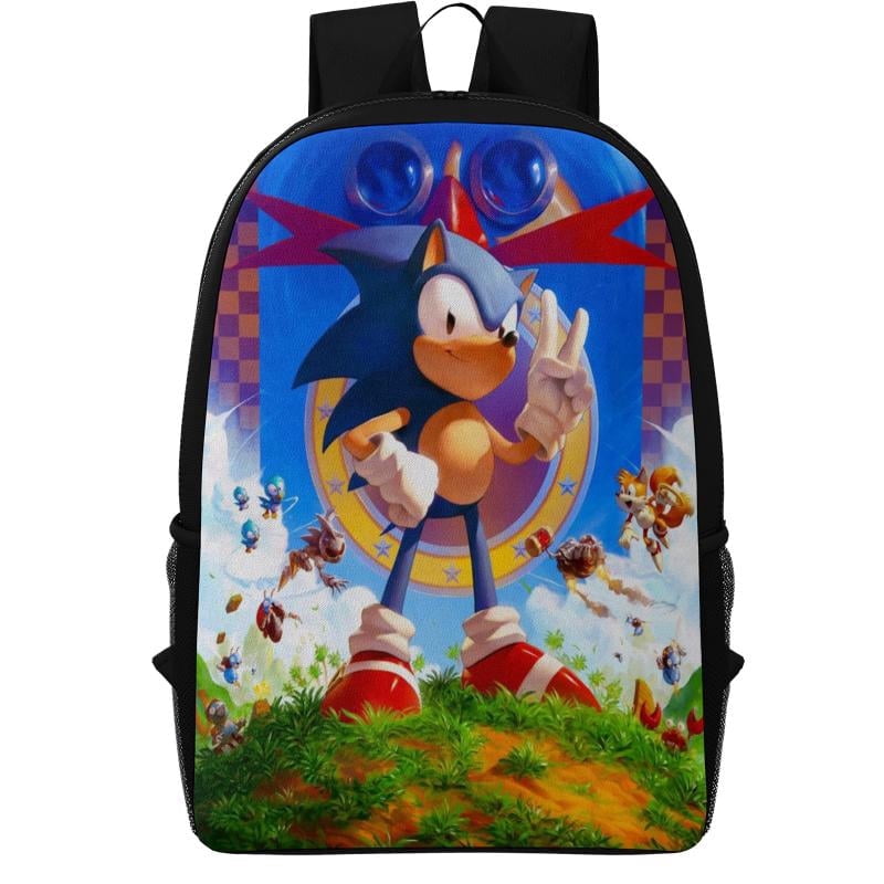 Blue Animals Cute 17 inch Backpack Lightweight Leisure Large capacity ...