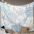 Blue Aqua Grey Coastal Tapestry for Bedroom Wall Hanging Tapestry ...