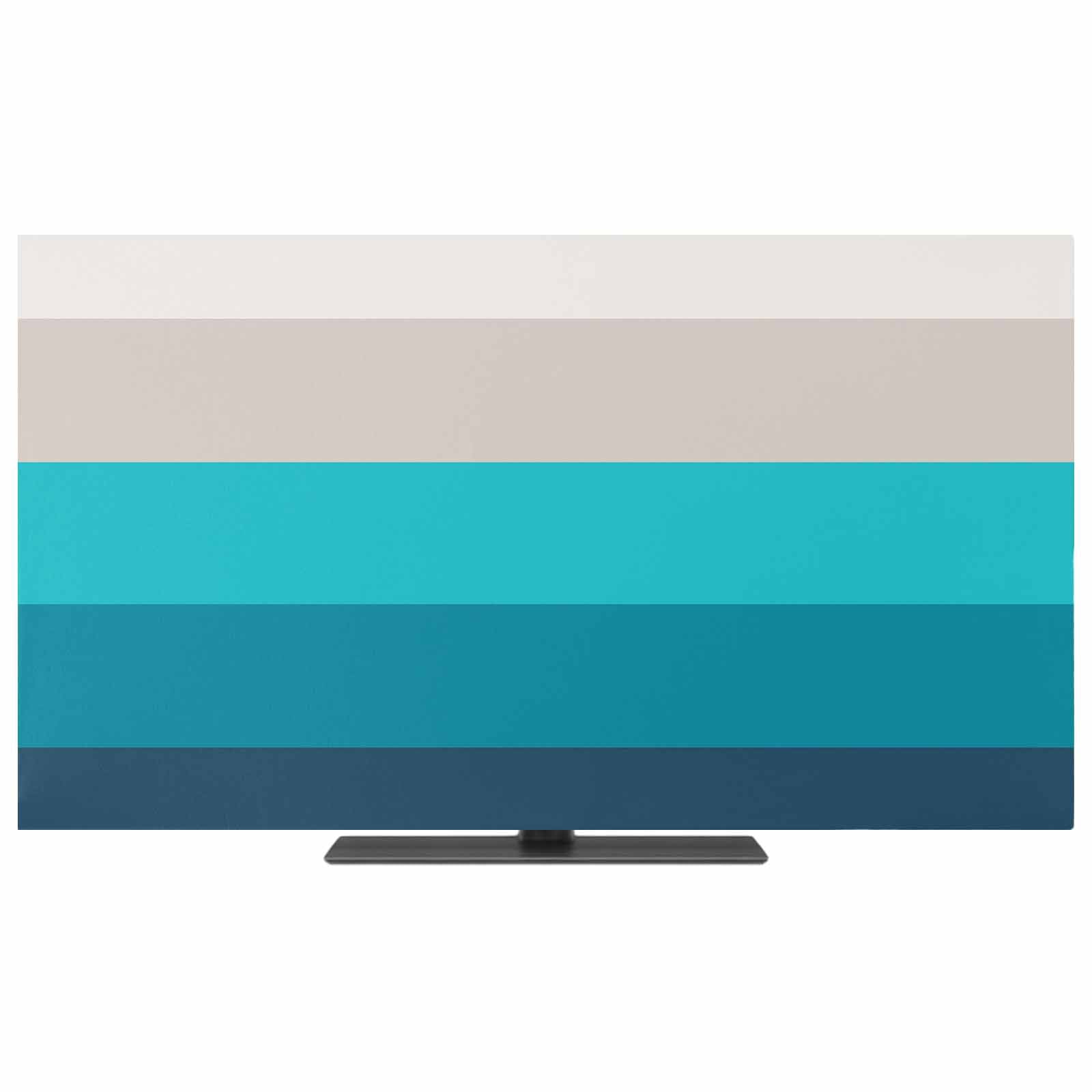 Blue Aqua Ombre TV Dust Cover,Stretchable TV Screen Desktop Computer ...