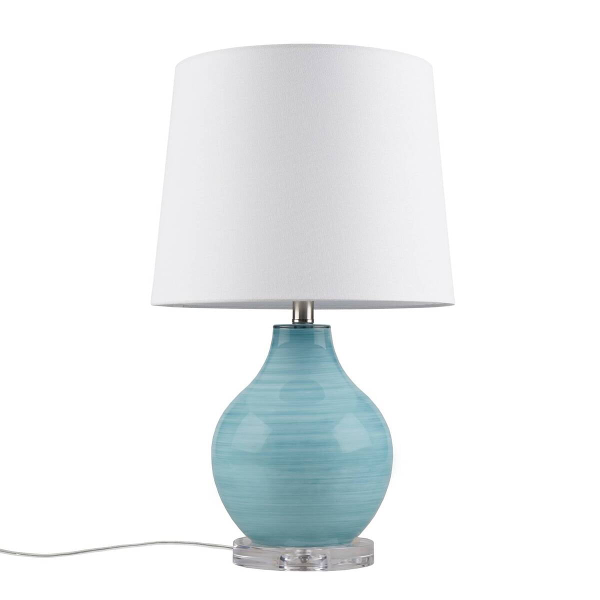 Table Lamps Blue Aqua Swirl Blown Glass Table Lamp Aqua See below,Floor ...