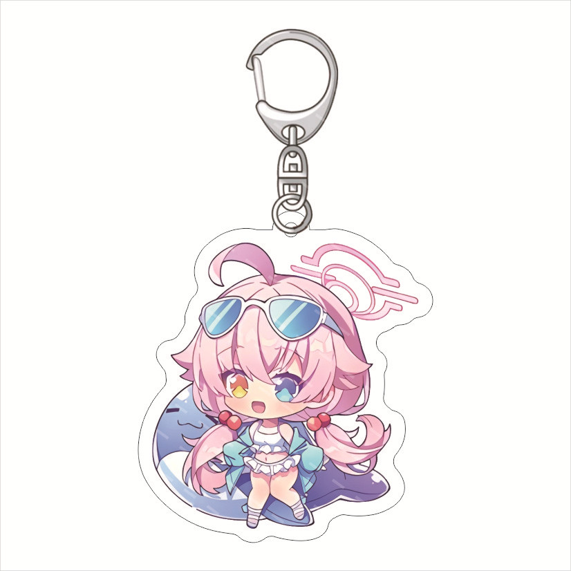 Blue Archive Abydos Keychain Bird Tour Hoshino, Kuromi Akane Fragrant ...