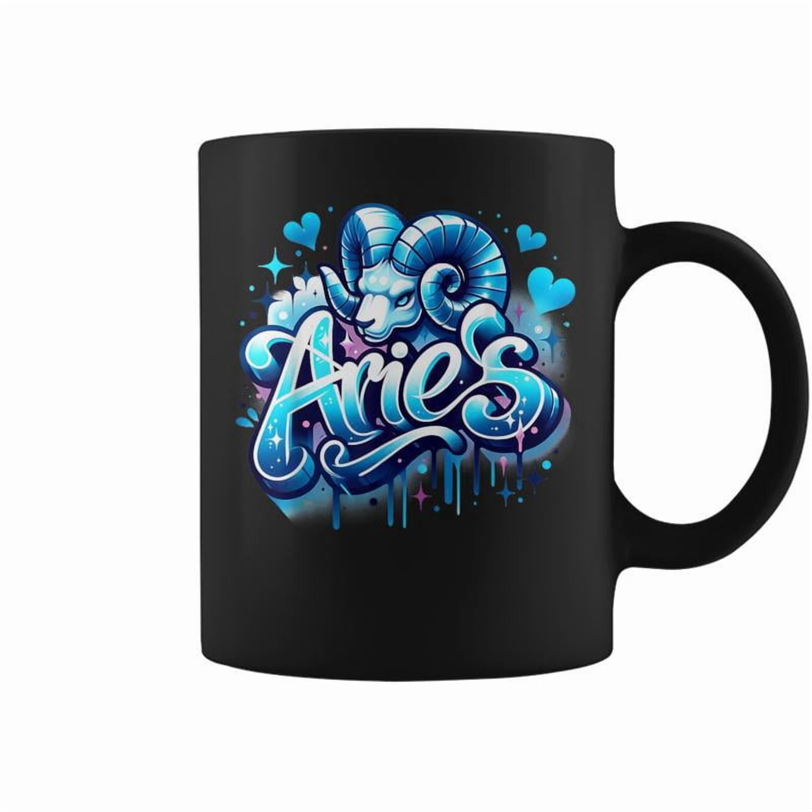 Blue Aries Zodiac Star Sign Coffee Mugs - Walmart.com