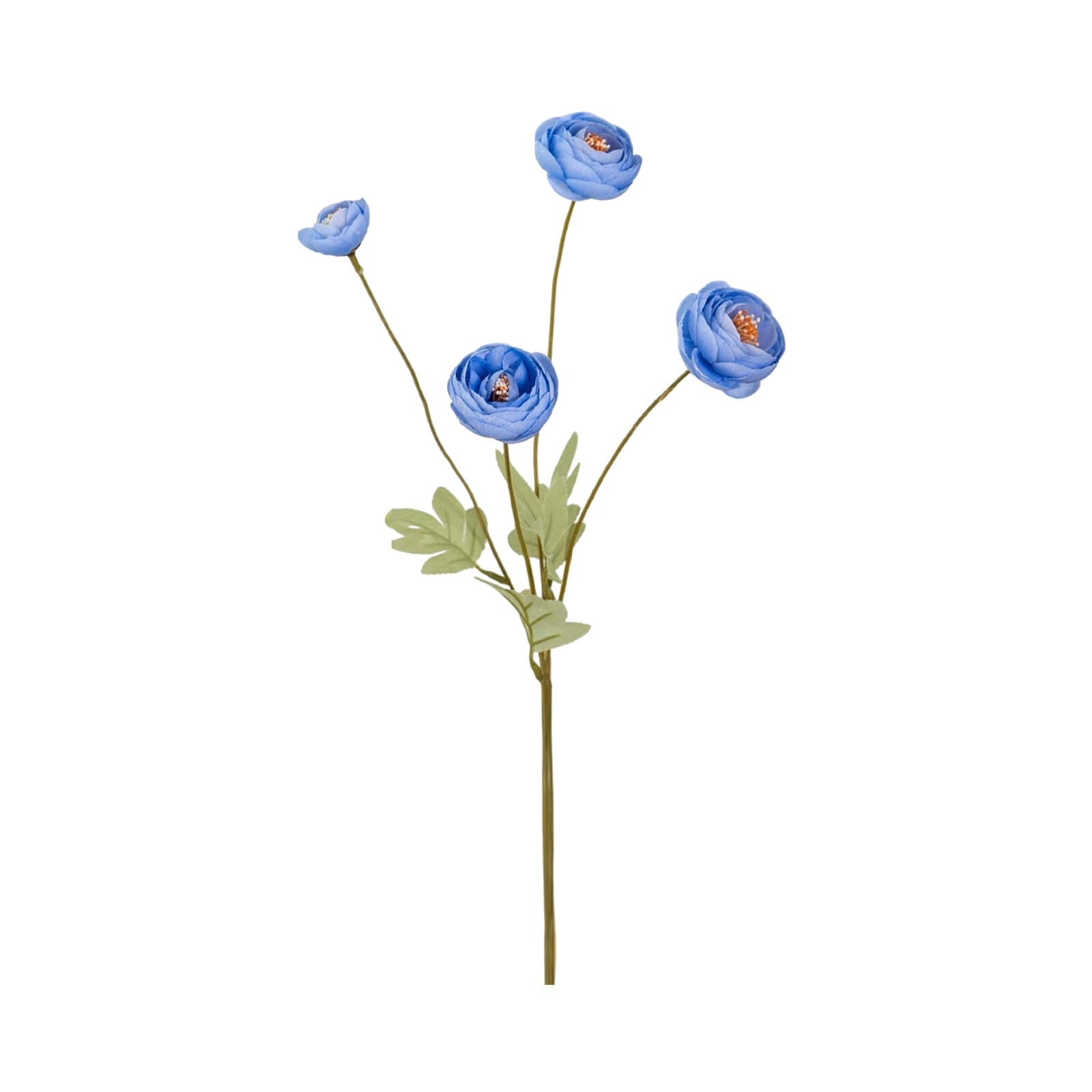 Blue Artificial Flower Bouquet Faux With Realistic Look, Durable ...