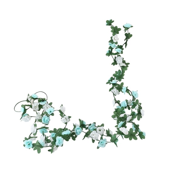 Blue Artificial Flower Wall Hanging Silk Flower Decoration With 45 ...