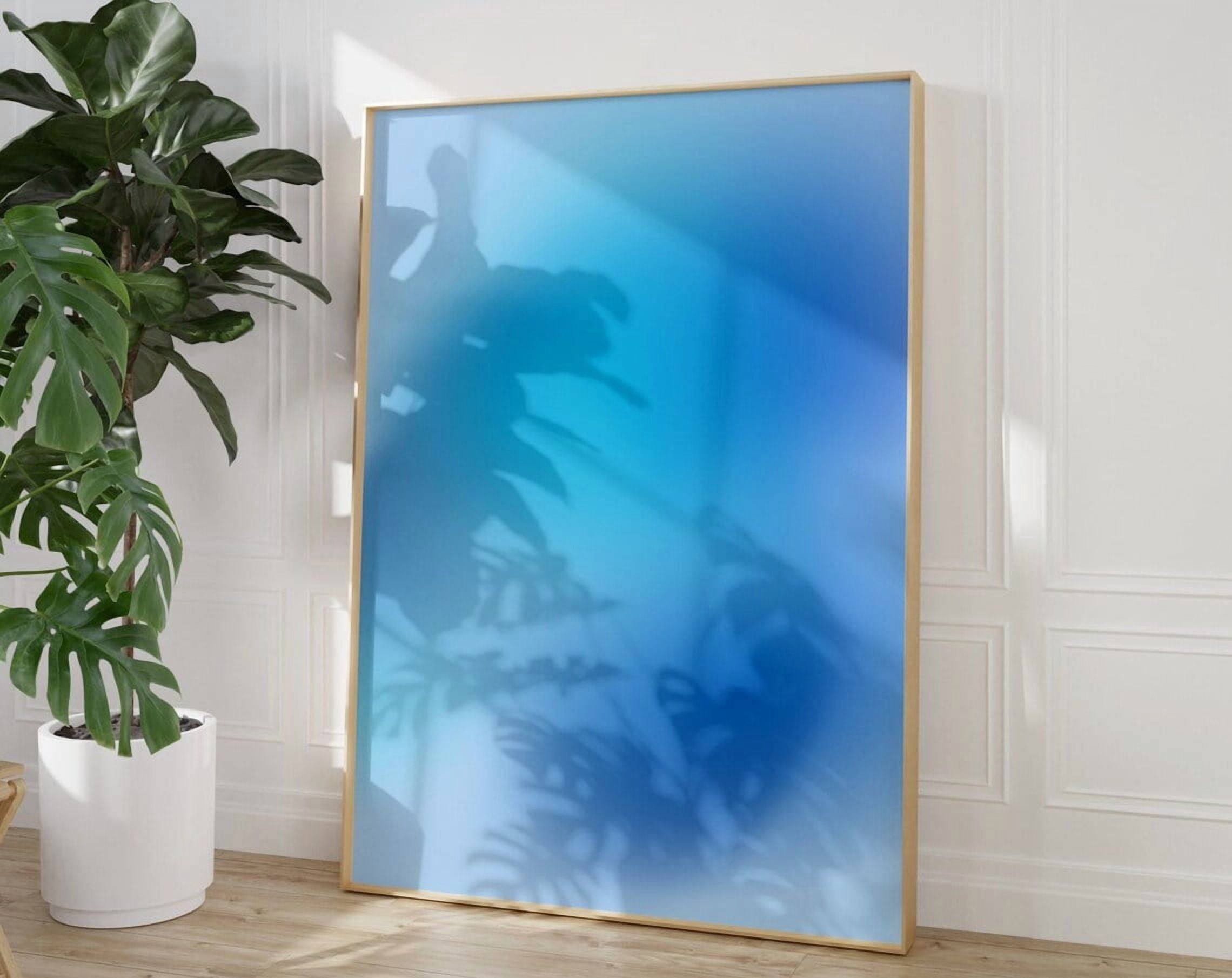 Blue Aura Print, Positive Pink Aura Poster, Gradient Aura Print ...