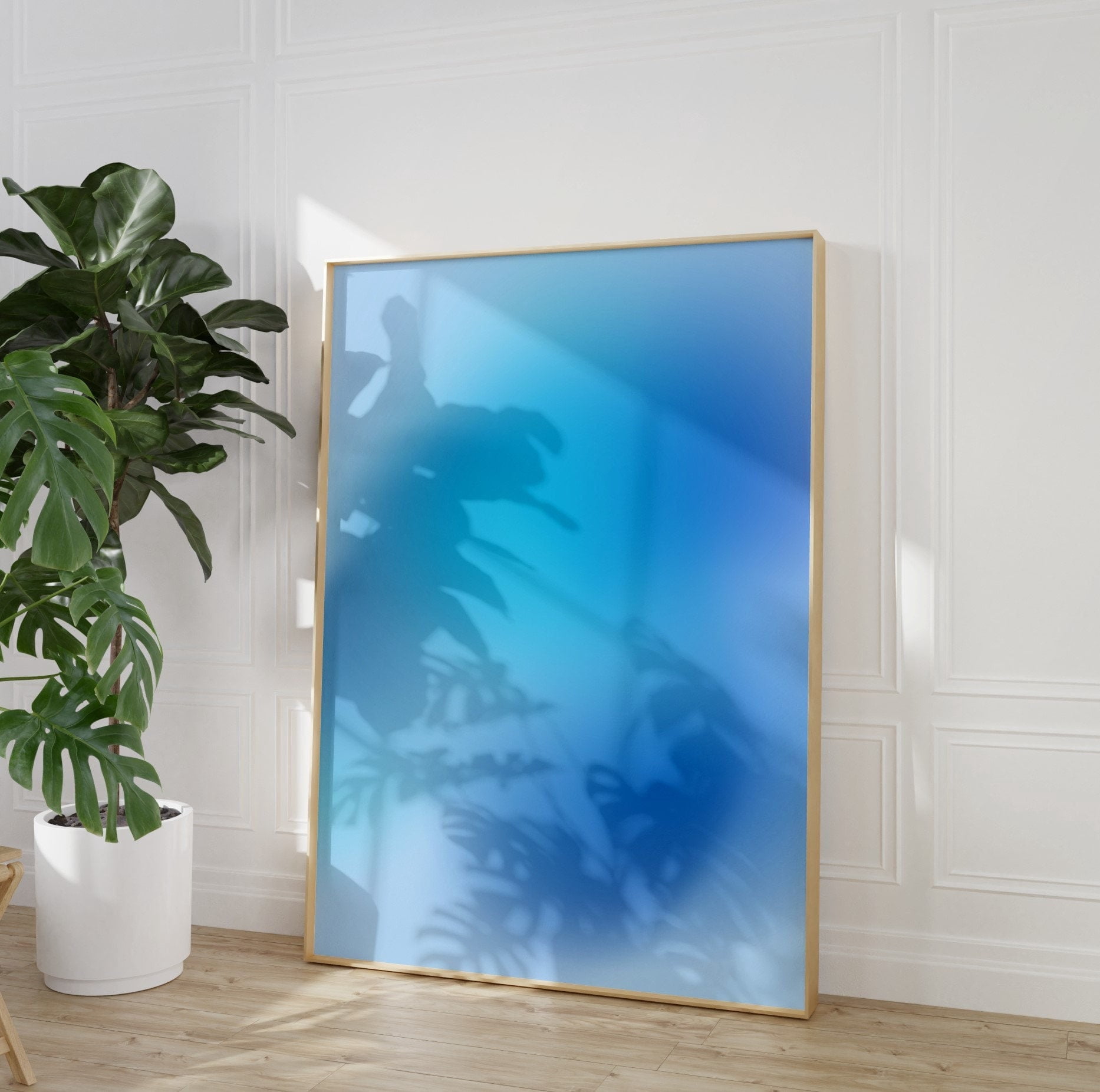 Blue Aura Print Positive Pink Aura Poster Gradient Aura Print Spiritual ...