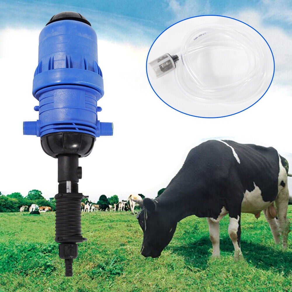 Blue Automatic Fertilizer Injector Water Powered Chemical Liquid Doser ...