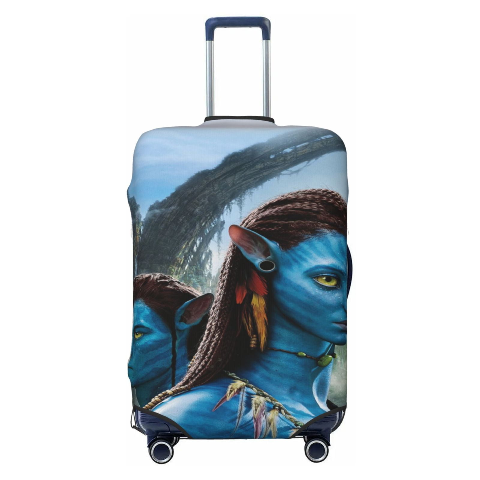 Blue Avat-,ar Luggage Suitcase Covers Elastic Washable Cartoon Luggage ...