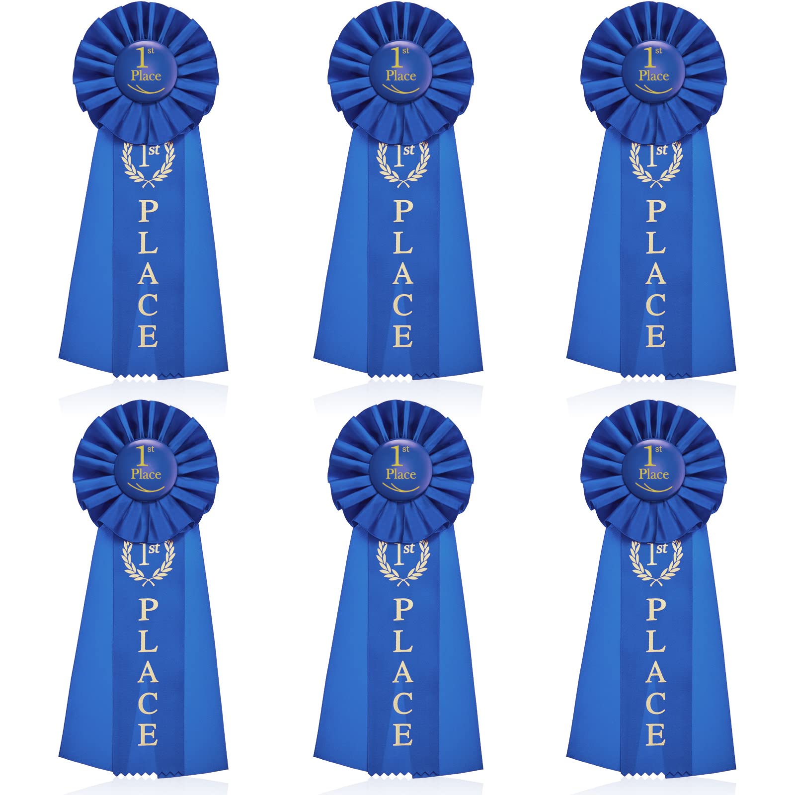 Blue Award Ribbon, 1st Place Award Ribbons Rosette Ribbon Grand Prize ...