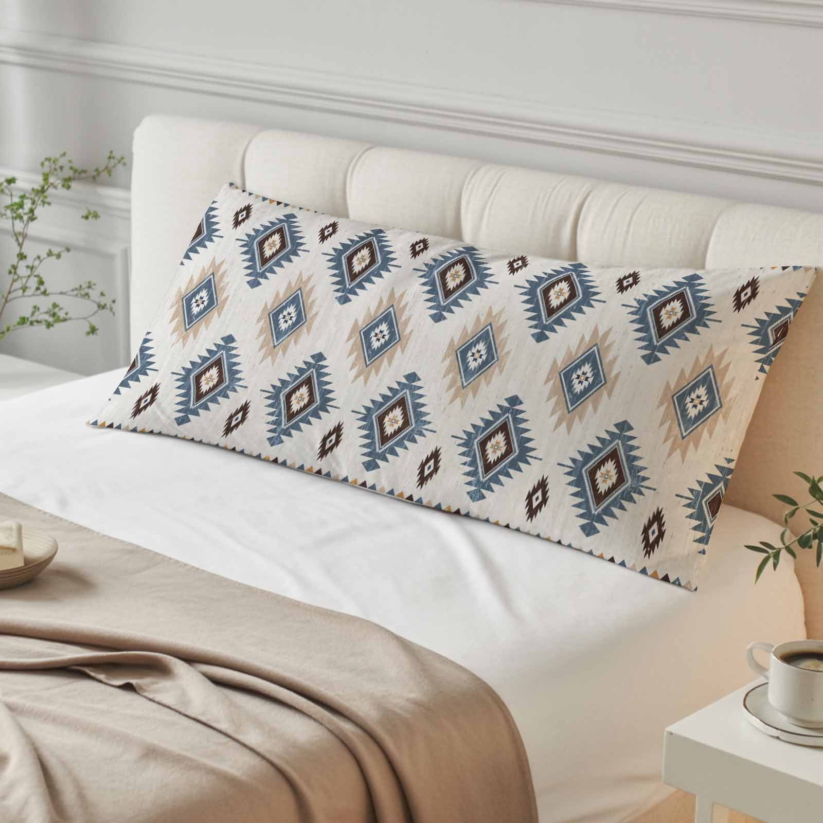 Blue Aztec Body Pillow Cover, Pillowcase Protectors with Zipper ...