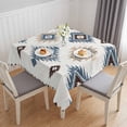 Blue Aztec Table Cloth Waterproof Tablecloths, Southwest Boho Tribe ...