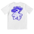 Blue BOOM Cartoon Graphic Shirt with Playful Hand Gesture Design for ...