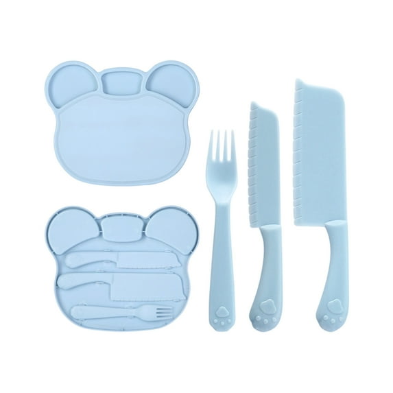 Blue Baby Food Preparation Set Including Plastic Cutting Board And ...