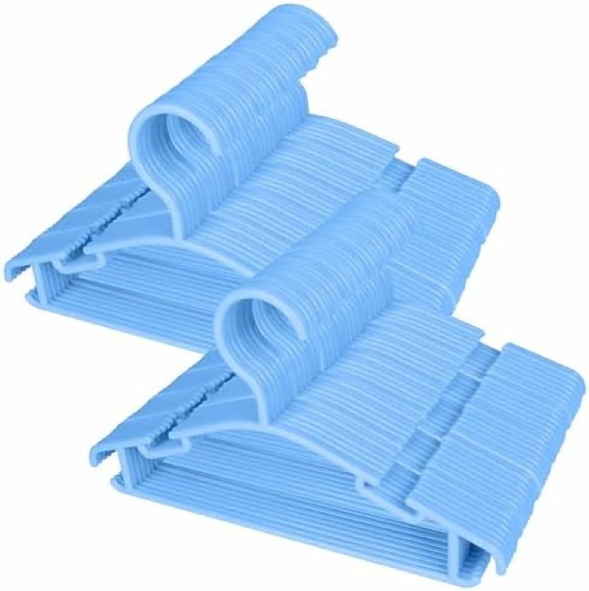 Blue Baby Hangers, 100Pack Kids Hanger for Closet 10.2 Inch Plastic ...