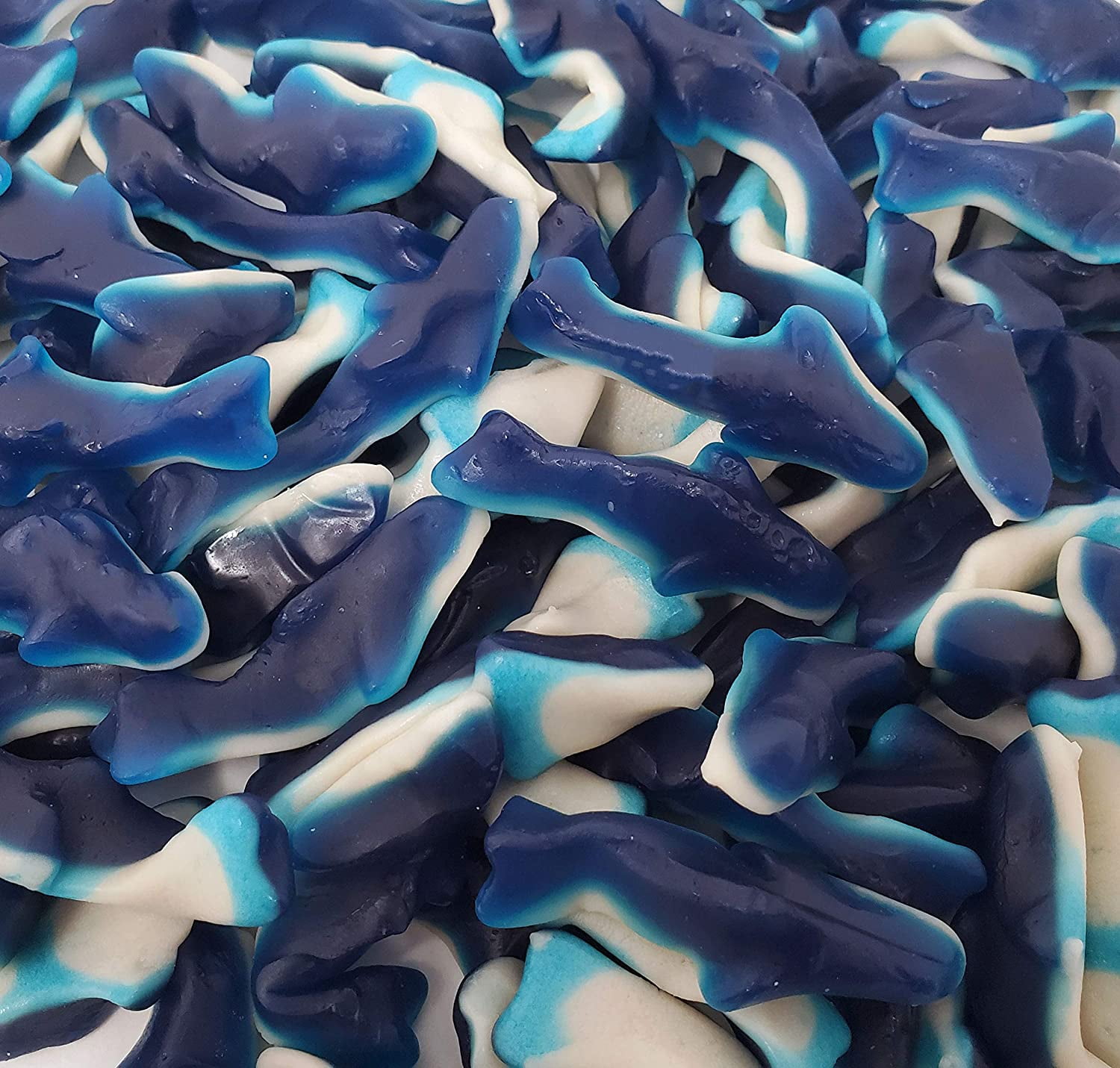 Blue Baby Sharks Fish-Shaped Gummy Jelly Candy, Bulk Pack, 2 Lbs ...
