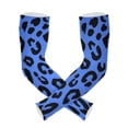 Blue Background Pattern UV Protection Cooling Arm Sleeves, Compression ...