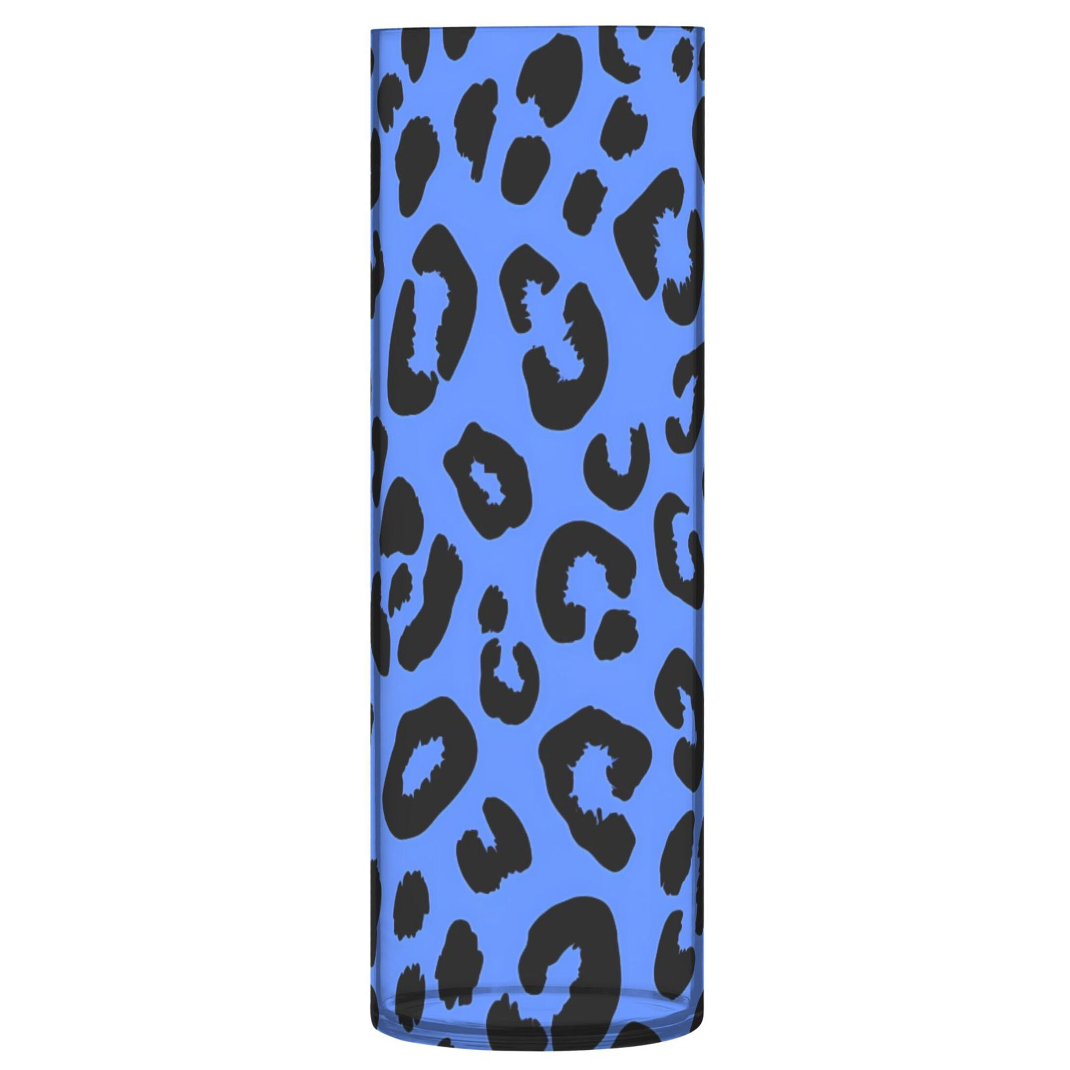Blue Background Pattern Vase Flower Vase Clear Unbreakable Plastic Tall ...