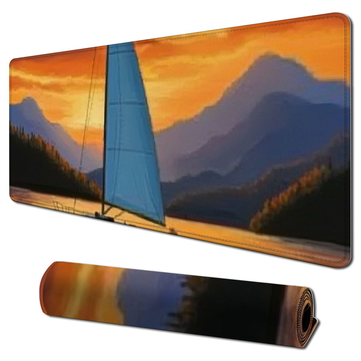 Blue Background Starfish Printed Mousepad Pad,Large Gaming Mousepad Pad ...