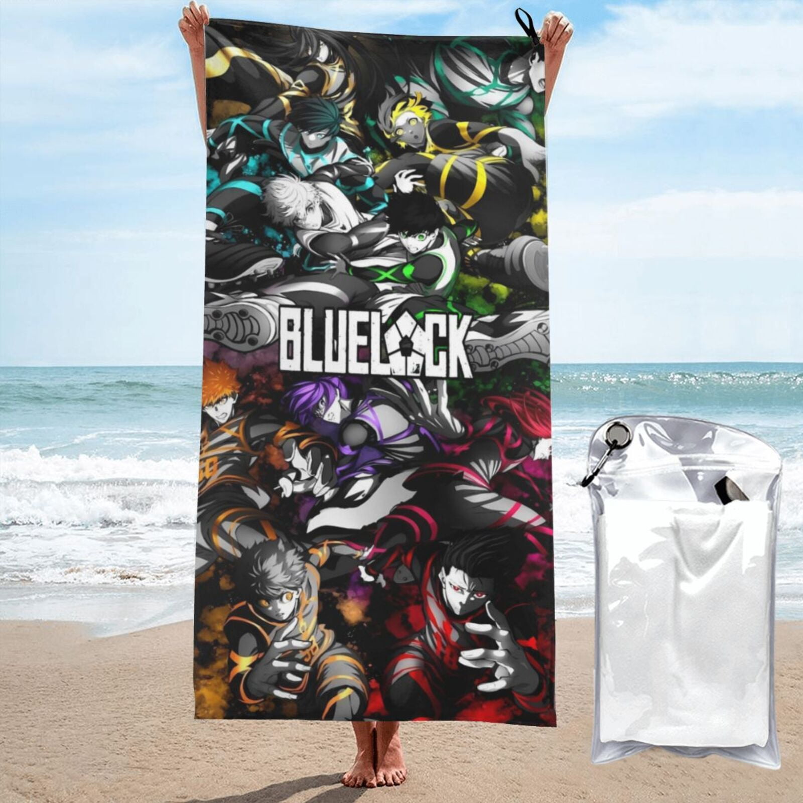 Blue Ball Loc-,K Beach Towel Quick-Drying Bath Towel Beach Blanket ...