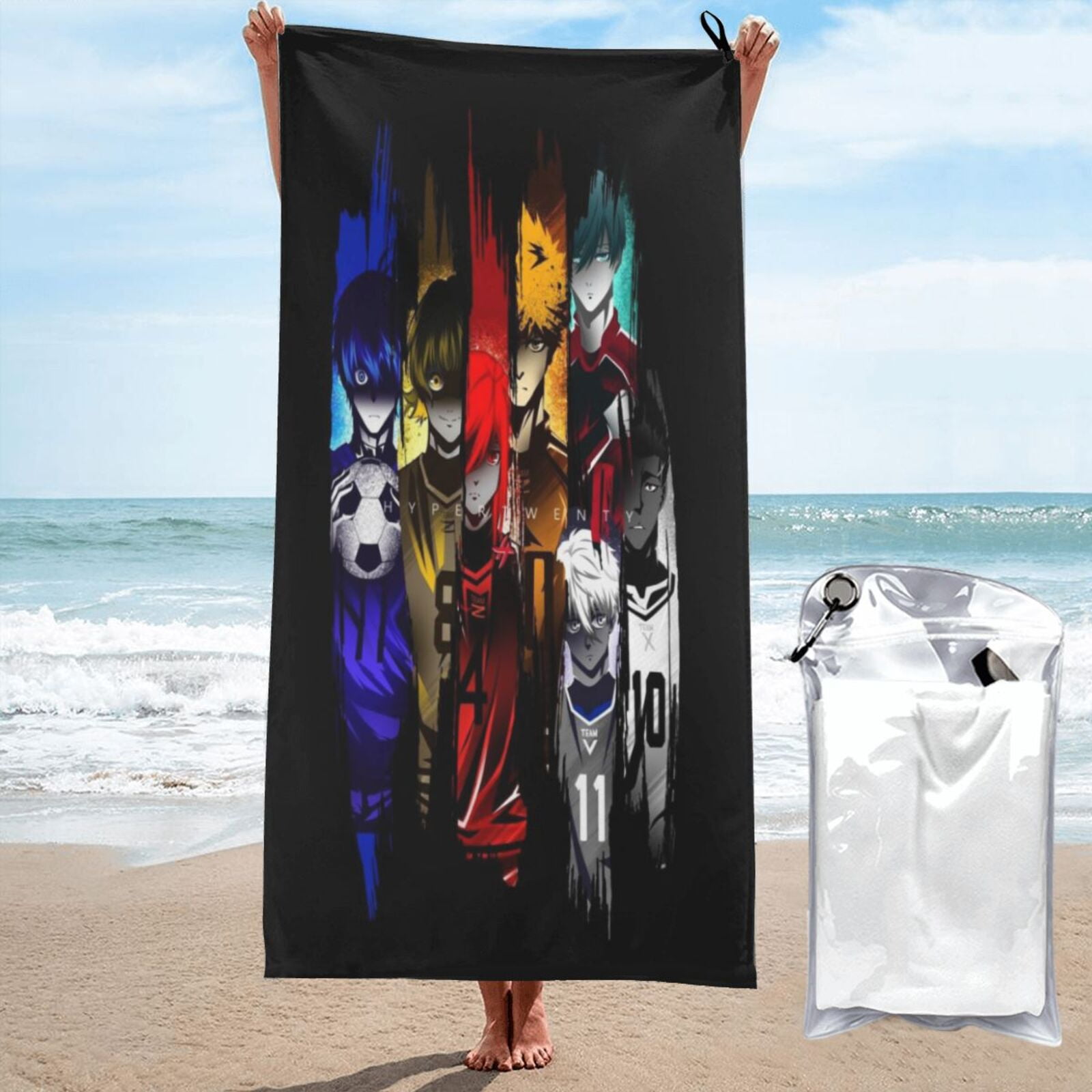 Blue Ball Loc-,K Beach Towel Quick-Drying Bath Towel Beach Blanket ...