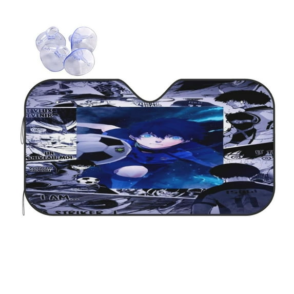 Blue Ball Loc-,K Car Sunshade Front Windshield Sun Shades Car ...