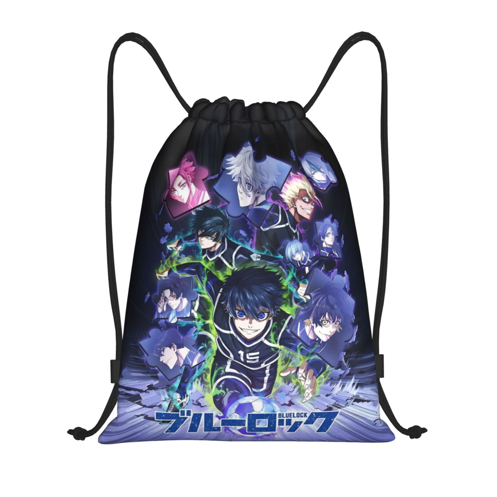 Blue Ball Loc-,K Drawstring Bags Unisex Drawstring Backpack 3d Print ...