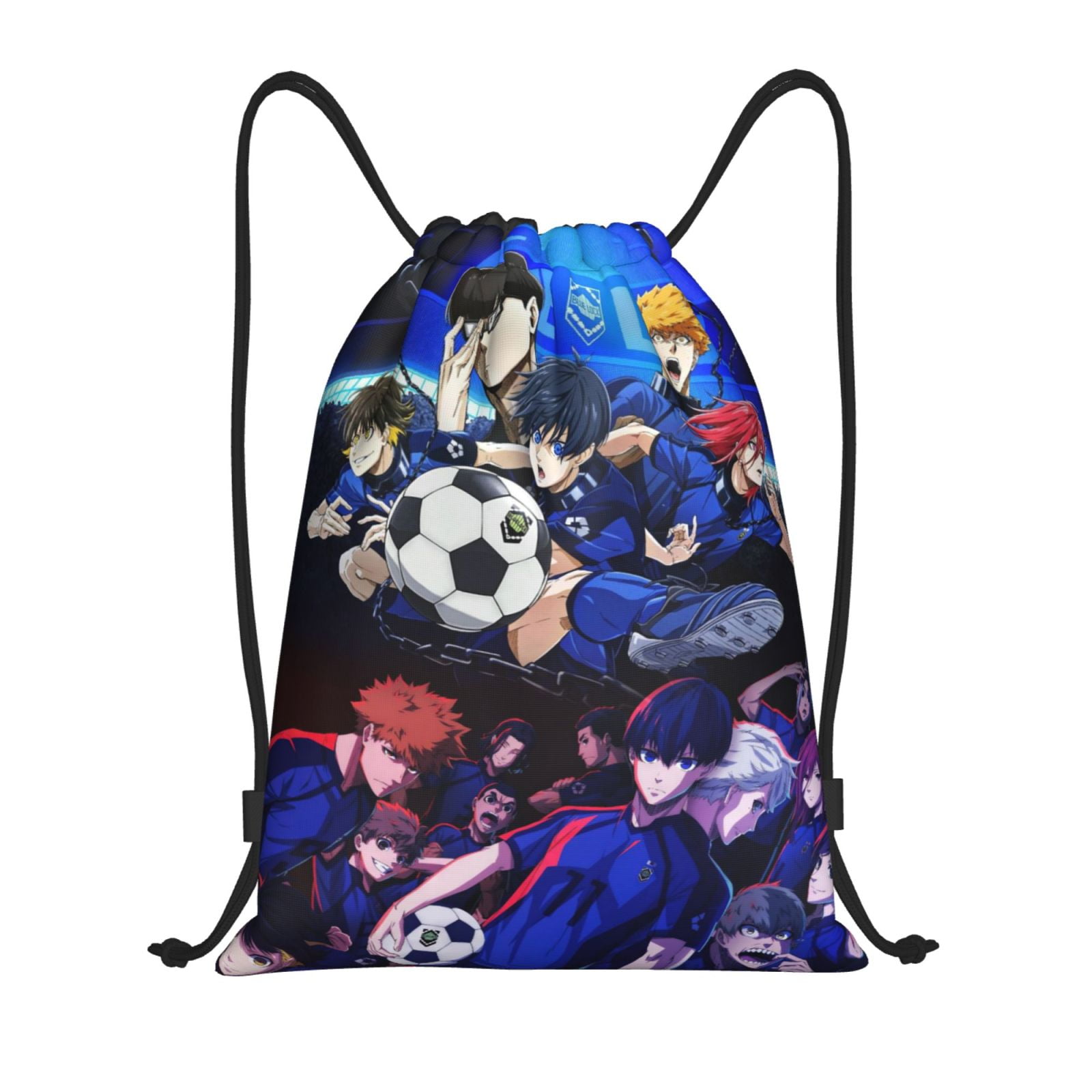 Blue Ball Loc-,K Drawstring Bags Unisex Drawstring Backpack 3d Print ...