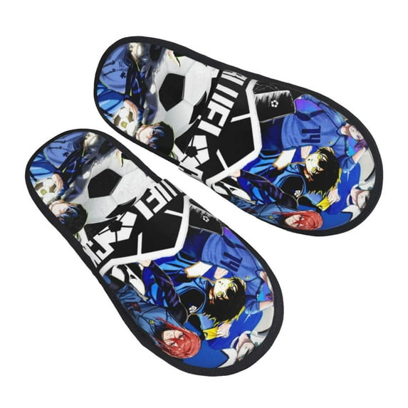 Blue Ball Loc-,K House Slippers For Women Men Indoor Outdoor-Cute ...