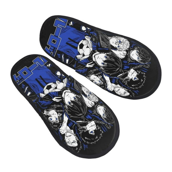 Blue Ball Loc-,K House Slippers For Women Men Indoor Outdoor-Cute ...