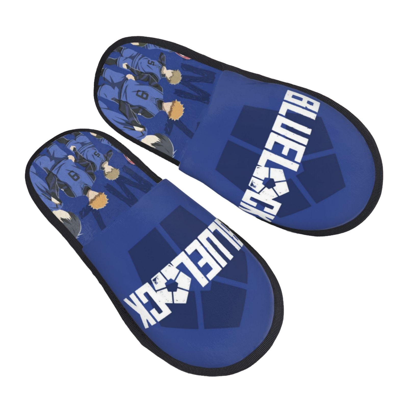 Blue Ball Loc-,K House Slippers For Women Men Indoor Outdoor-Cute ...