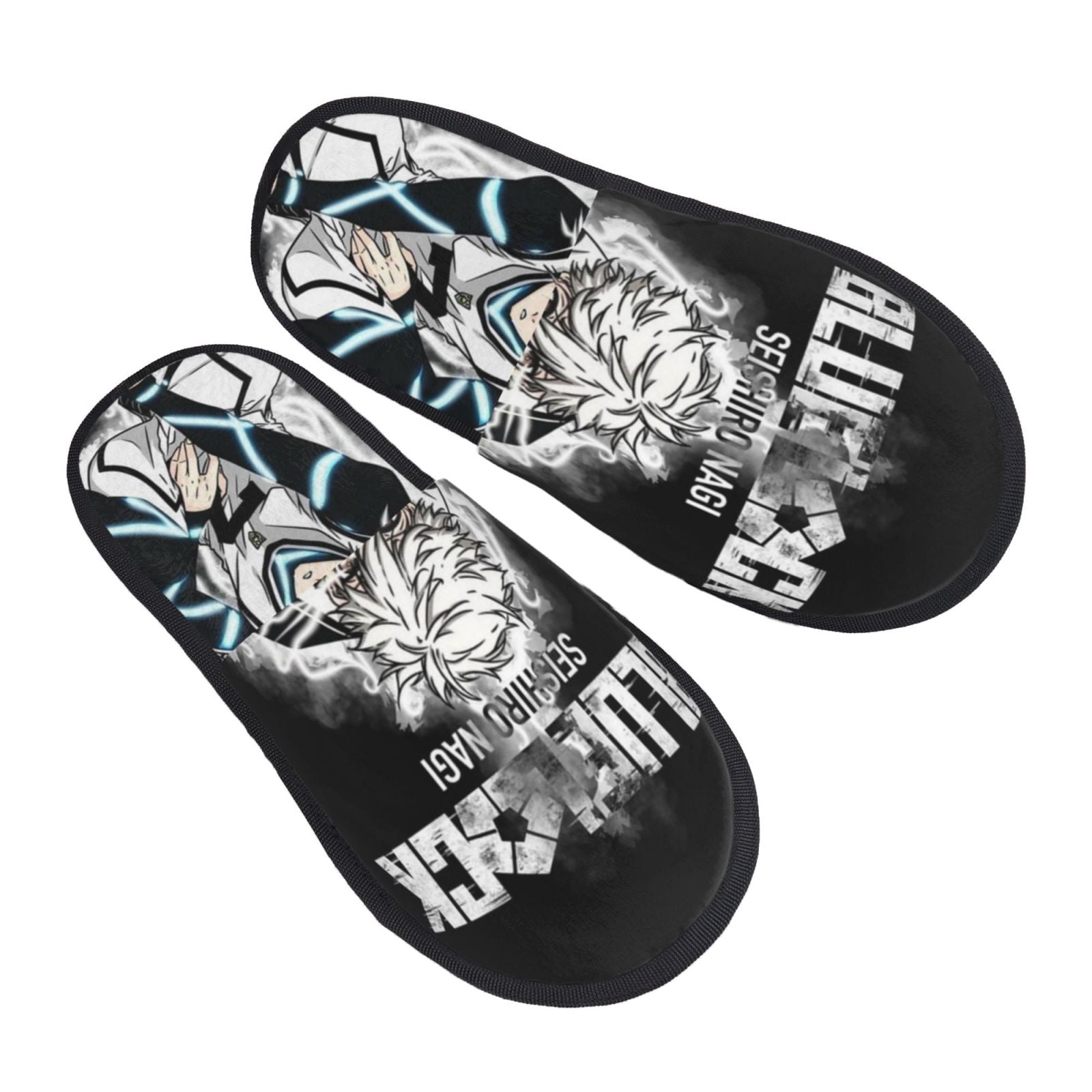 Blue Ball Loc-,K House Slippers For Women Men Indoor Outdoor-Cute ...