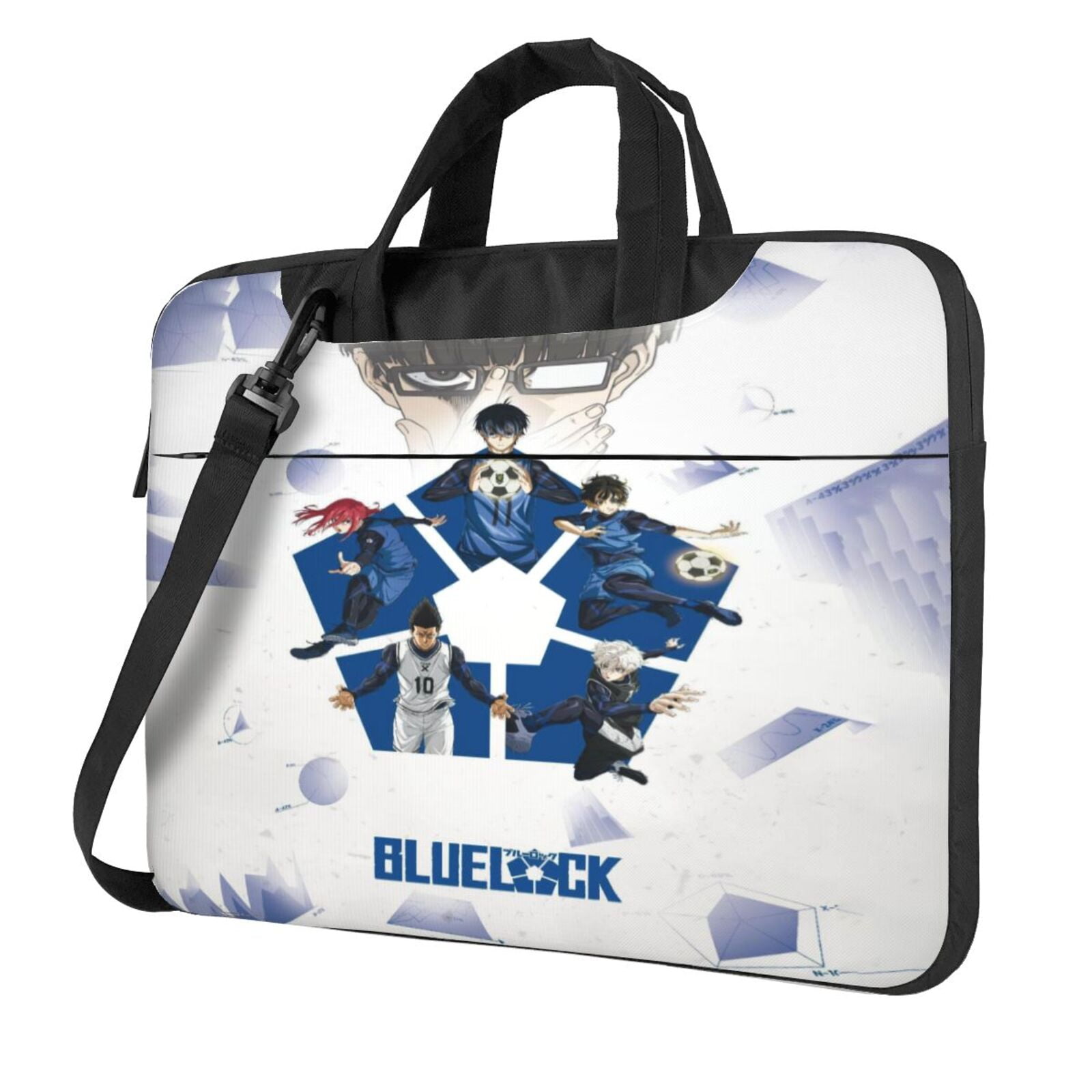 Blue Ball Loc-,K Laptop Bag For Women Men Waterproof Laptop Shoulder ...