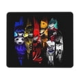 Blue Ball Loc-,K Mouse Pad Square Stitched Edges Non-Slip Rubber ...
