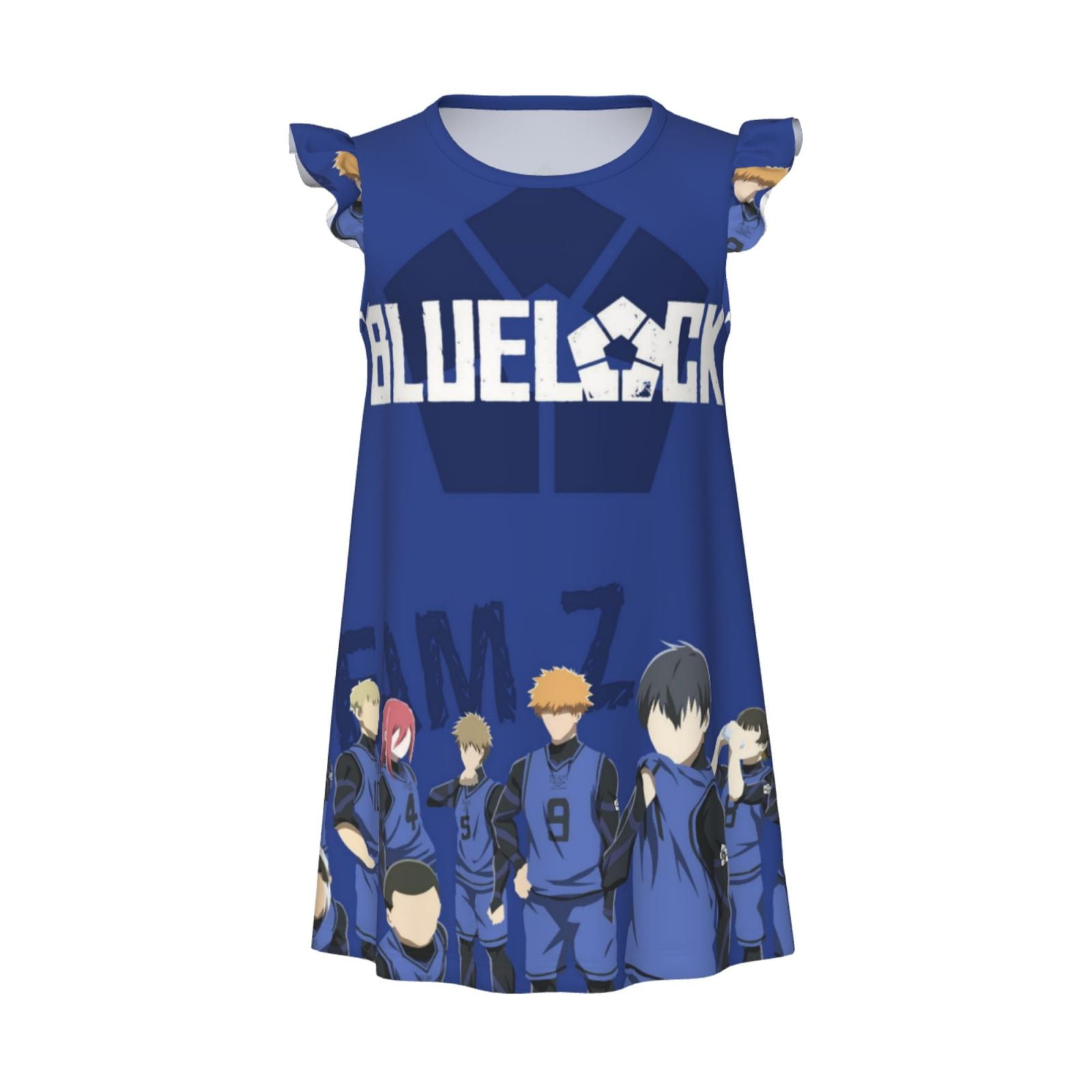 Blue Ball Loc-,K Nightgown Princess Pajama Dresses For Sleepwear ...