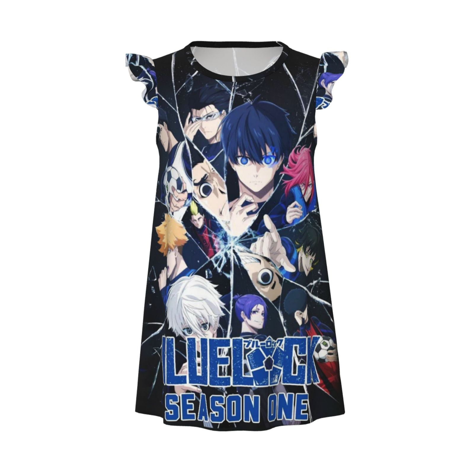 Blue Ball Loc-,K Nightgown Princess Pajama Dresses For Sleepwear ...