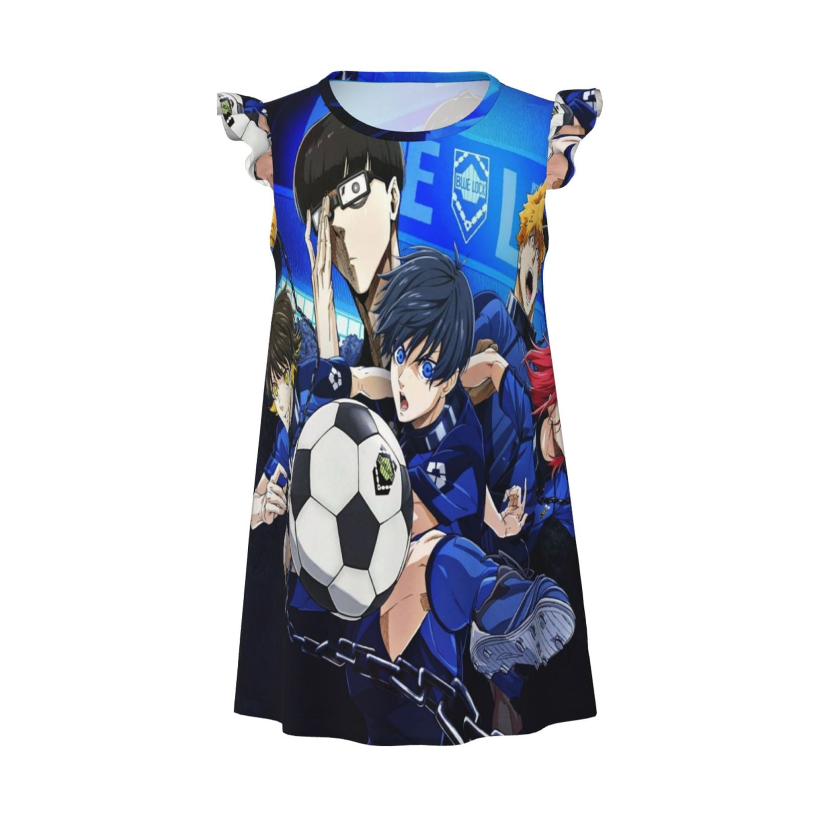 Blue Ball Loc-,K Nightgown Princess Pajama Dresses For Sleepwear ...