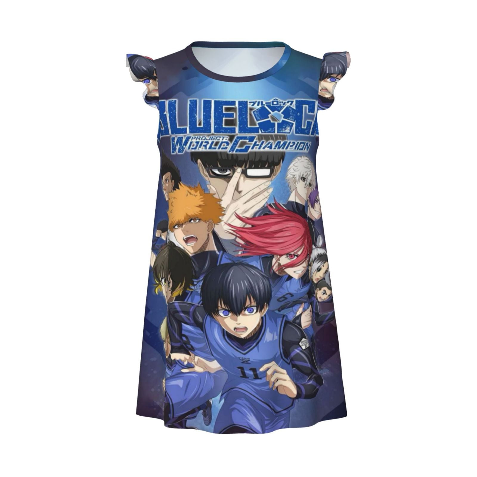 Blue Ball Loc-,K Nightgown Princess Pajama Dresses For Sleepwear ...