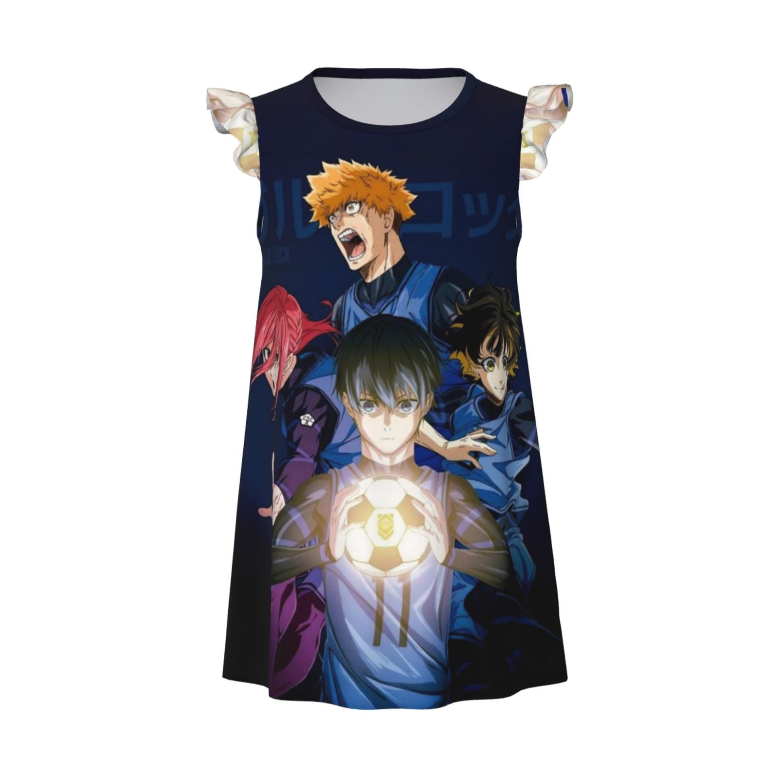 Blue Ball Loc-,K Nightgown Princess Pajama Dresses For Sleepwear ...