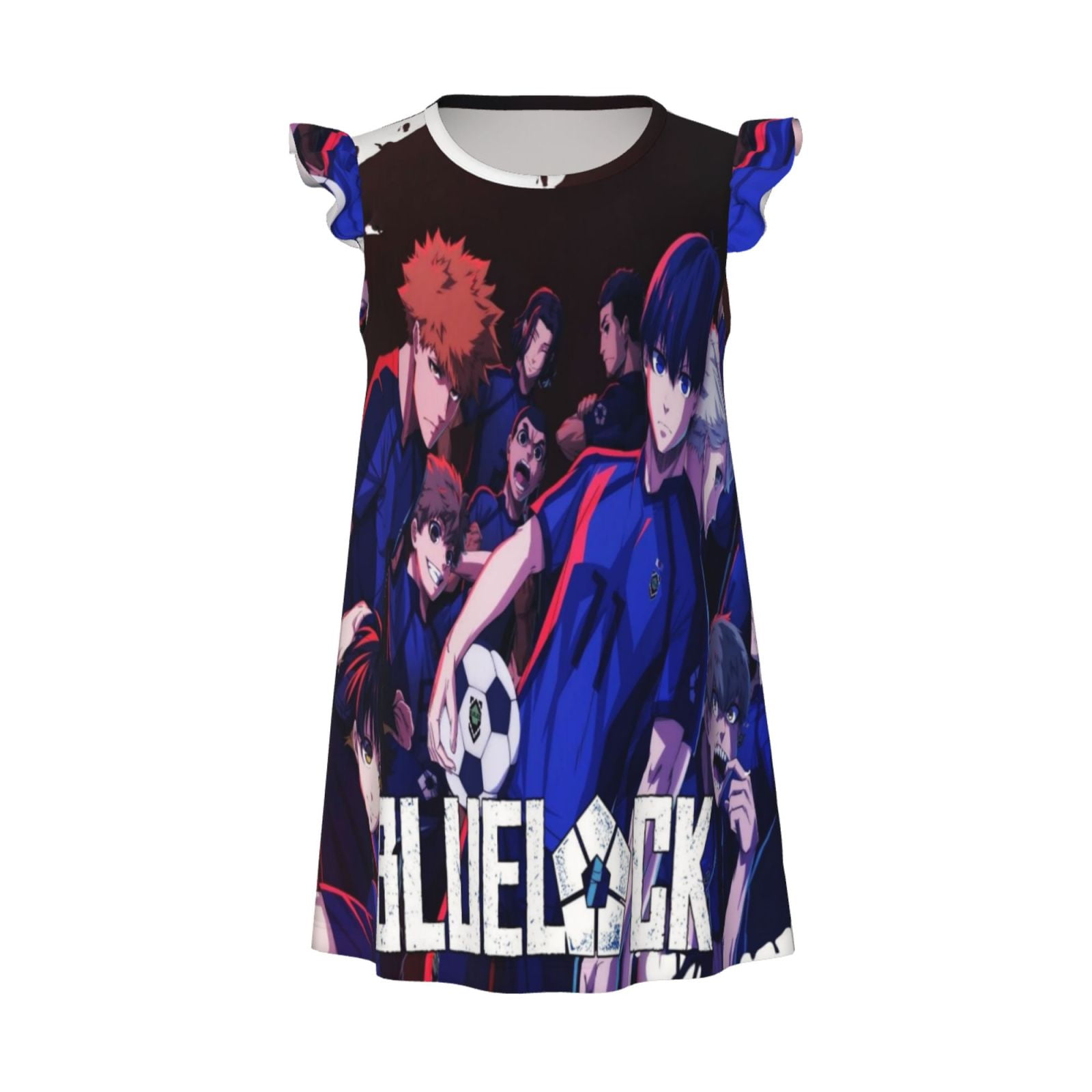 Blue Ball Loc-,K Nightgown Princess Pajama Dresses For Sleepwear ...