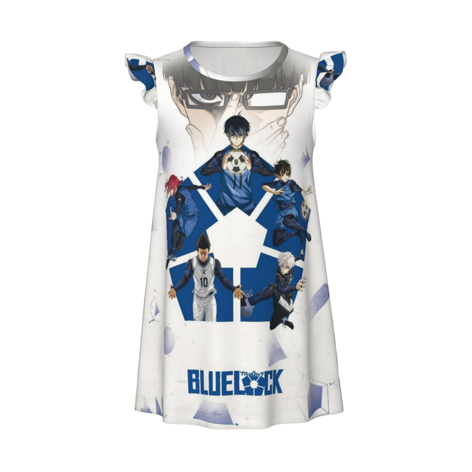 Blue Ball Loc-,K Nightgown Princess Pajama Dresses For Sleepwear ...