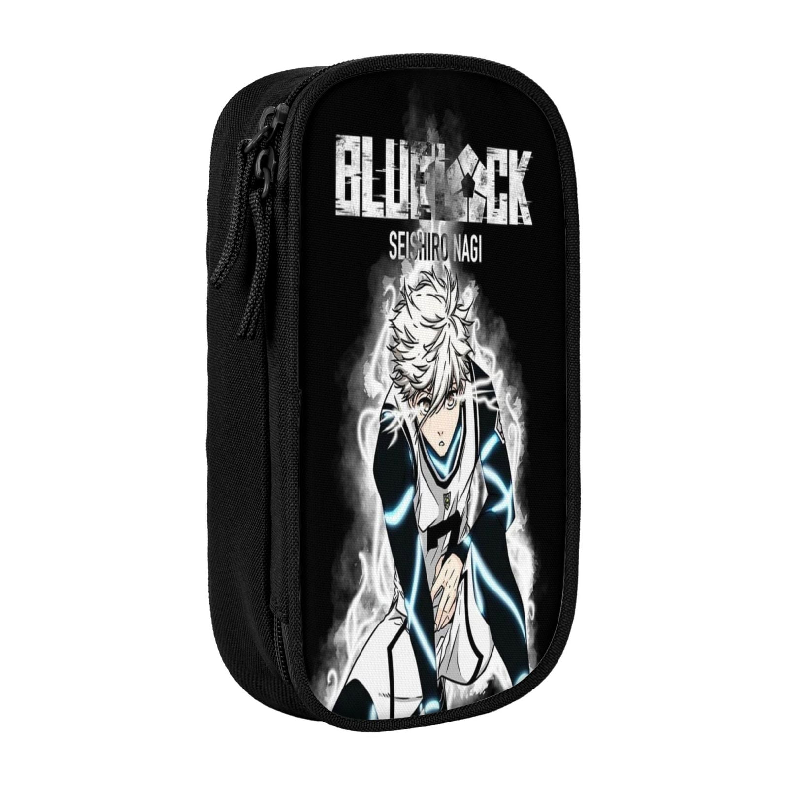 Blue Ball Loc-,K Pencil Case Portable Pen Bag Pouch With Zipper ...