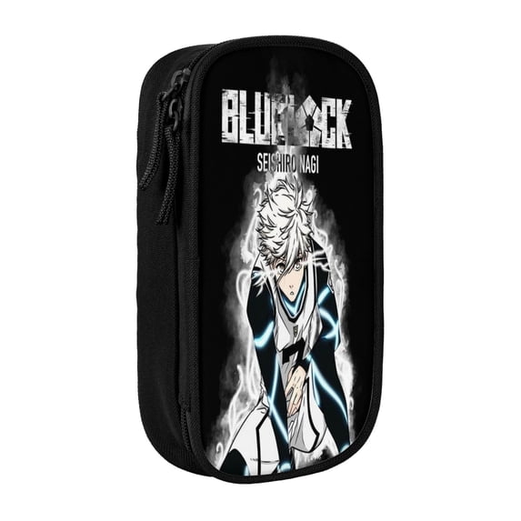 Blue Ball Loc-,K Pencil Case Portable Pen Bag Pouch With Zipper ...