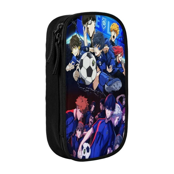 Blue Ball Loc-,K Pencil Case Portable Pen Bag Pouch With Zipper ...