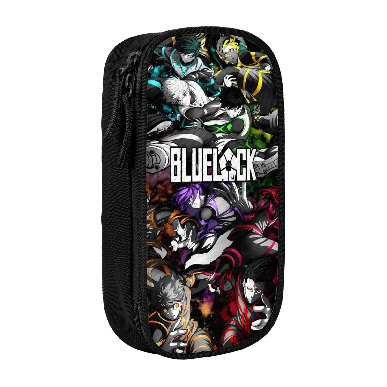 Blue Ball Loc-,K Pencil Case Portable Pen Bag Pouch With Zipper ...