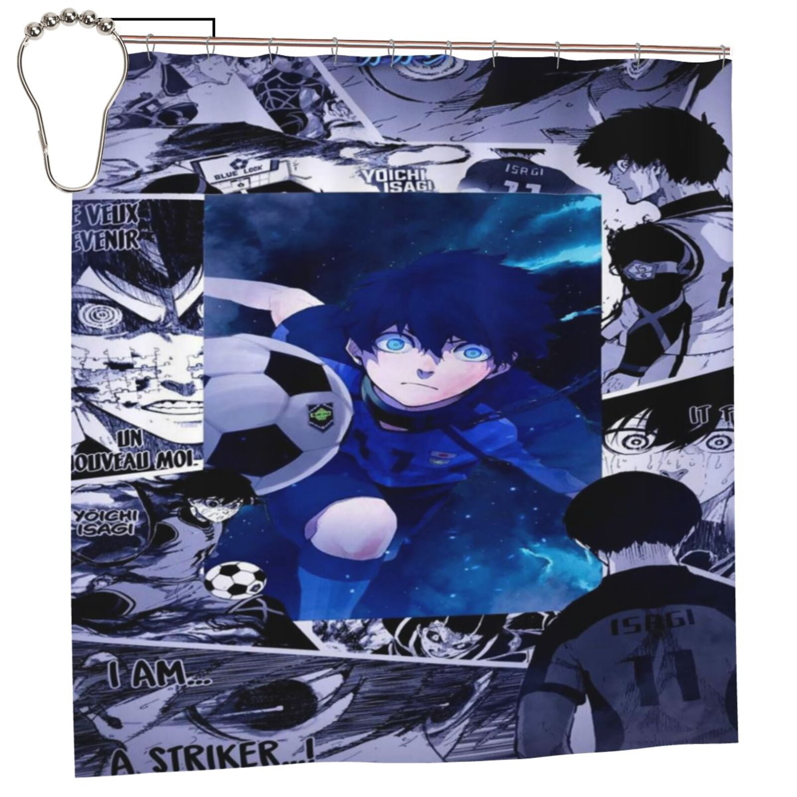 Blue Ball Loc-,K Shower Curtain For Kids Children Cute Shower Curtain ...