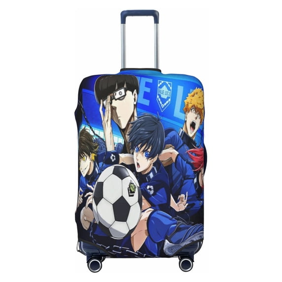 Blue Ball Loc-,K Travel Luggage Cover Washable Suitcase Cover Fashion ...