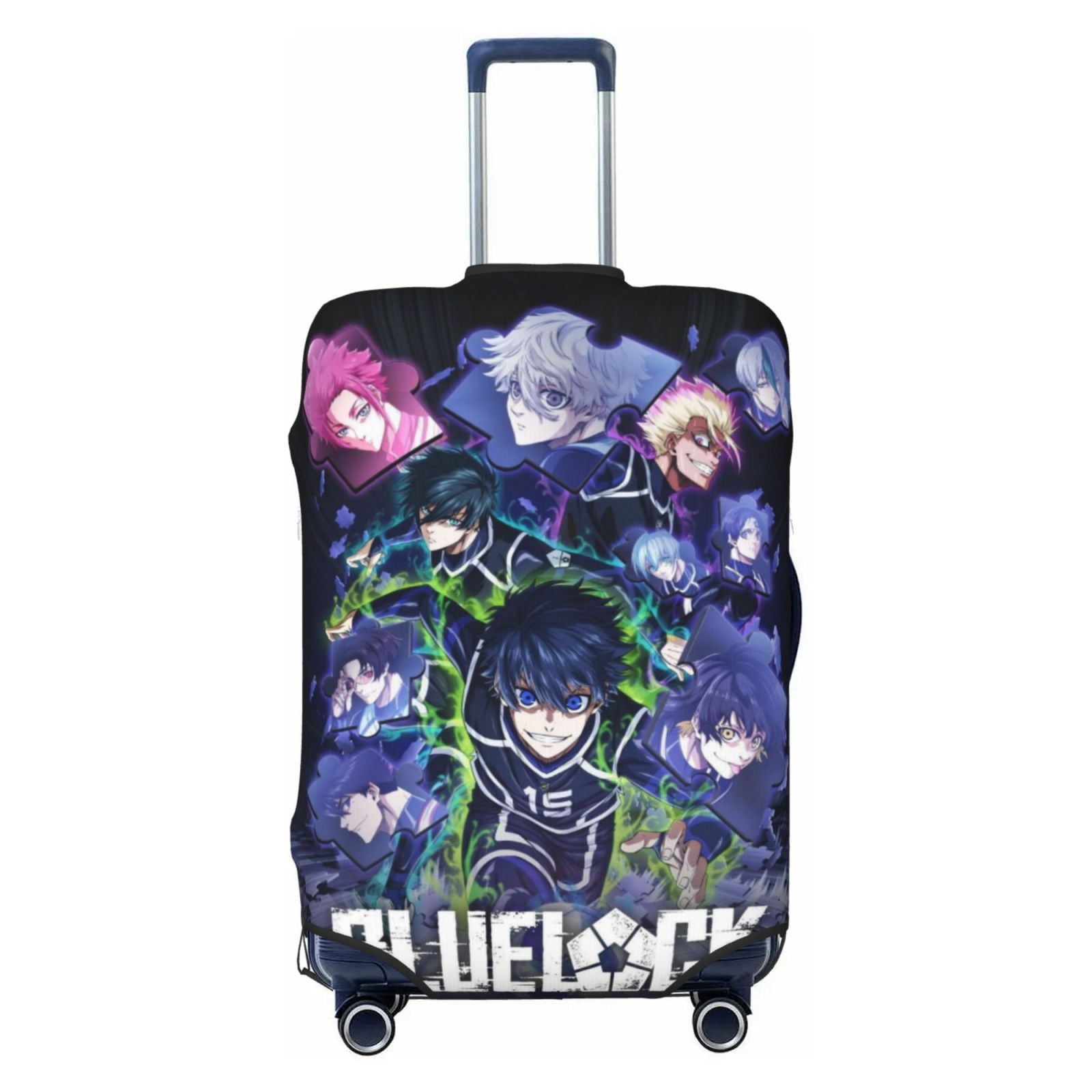 Blue Ball Loc-,K Travel Luggage Cover Washable Suitcase Cover Fashion ...