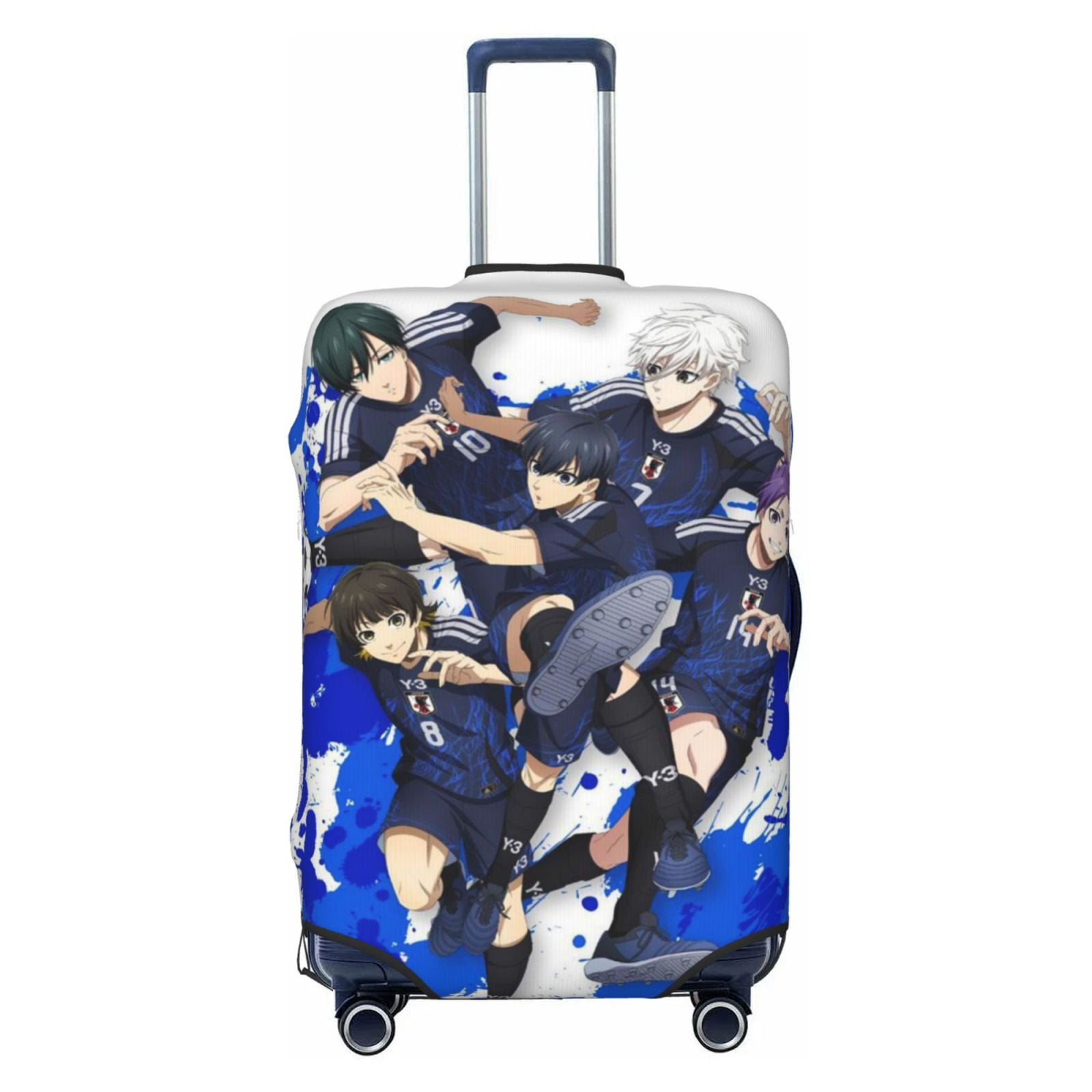 Blue Ball Loc-,K Travel Luggage Cover Washable Suitcase Cover Fashion ...