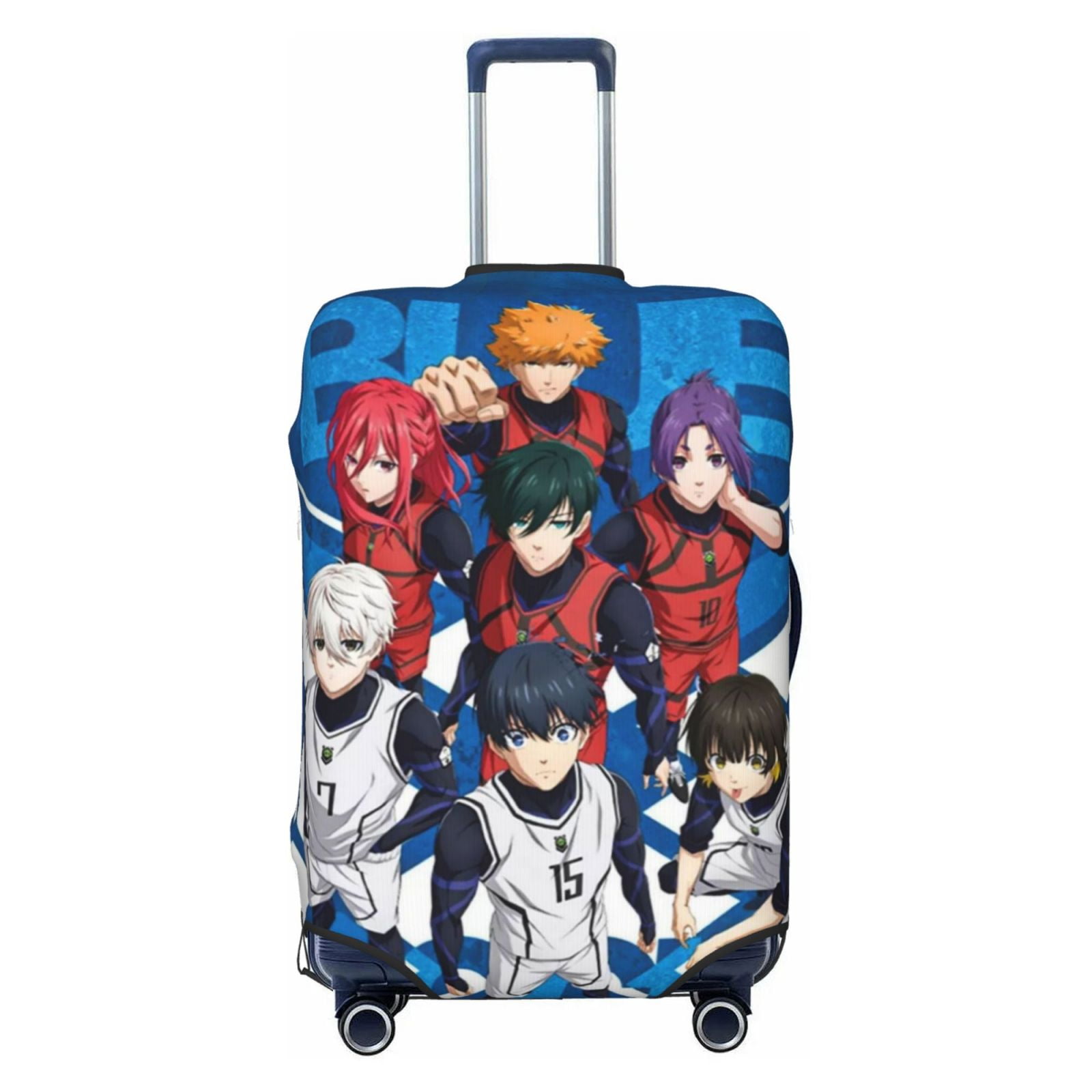 Blue Ball Loc-,K Travel Luggage Cover Washable Suitcase Cover Fashion ...