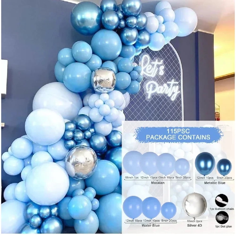 Blue Balloon Garland Arch Kit Wedding Birthday Party Decoration ...